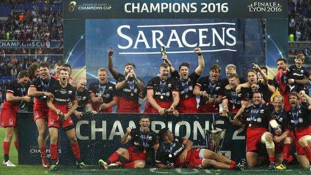 Saracens win Champions Cup: Nigel Wray hails 'amazing journey' - BBC Sport