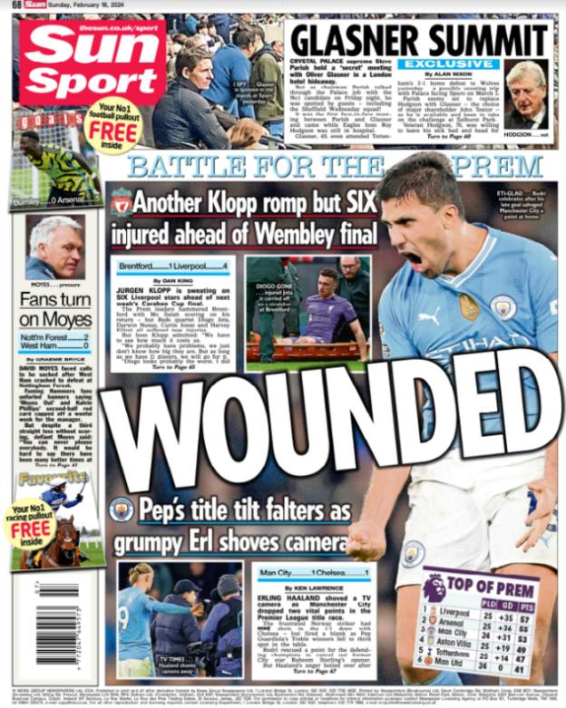 Sunday's back pages - BBC Sport