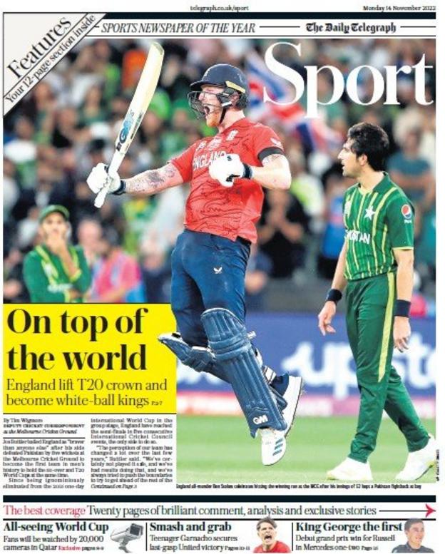 Monday's back pages - BBC Sport