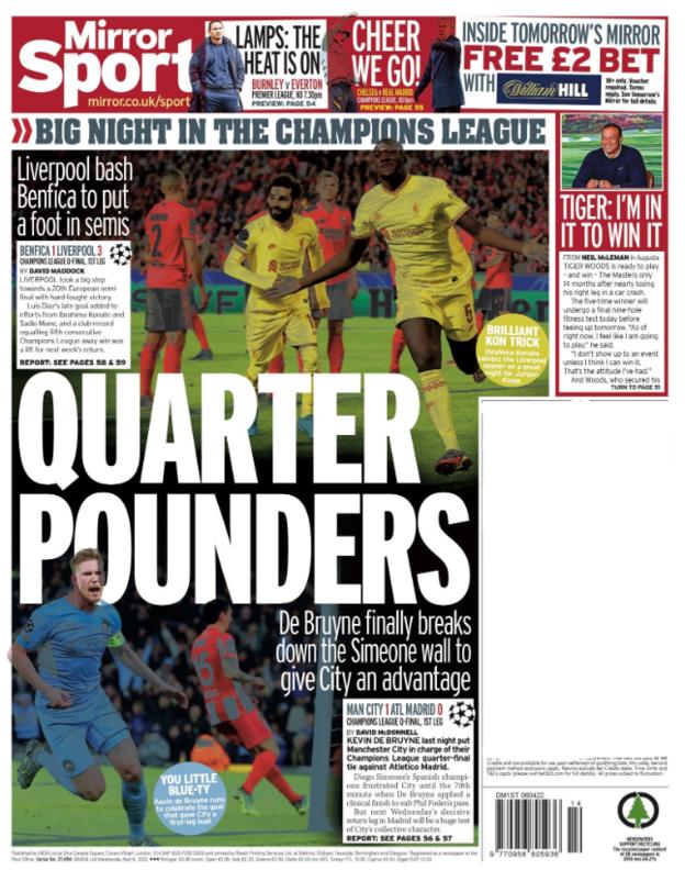 Wednesday's back pages - BBC Sport