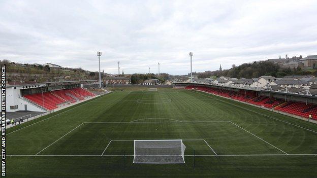 Irish Premiership: Institute to play at the Brandywell - BBC Sport