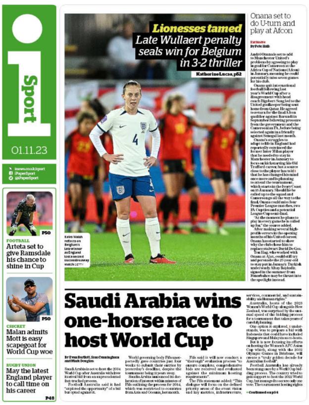Wednesday's papers - BBC Sport