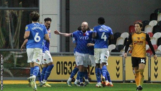 Newport County 1-2 Stockport County: Madden strikes to down Exiles ...