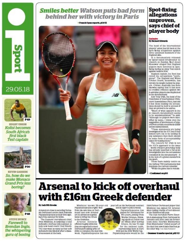 Tuesday's sports pages - BBC Sport