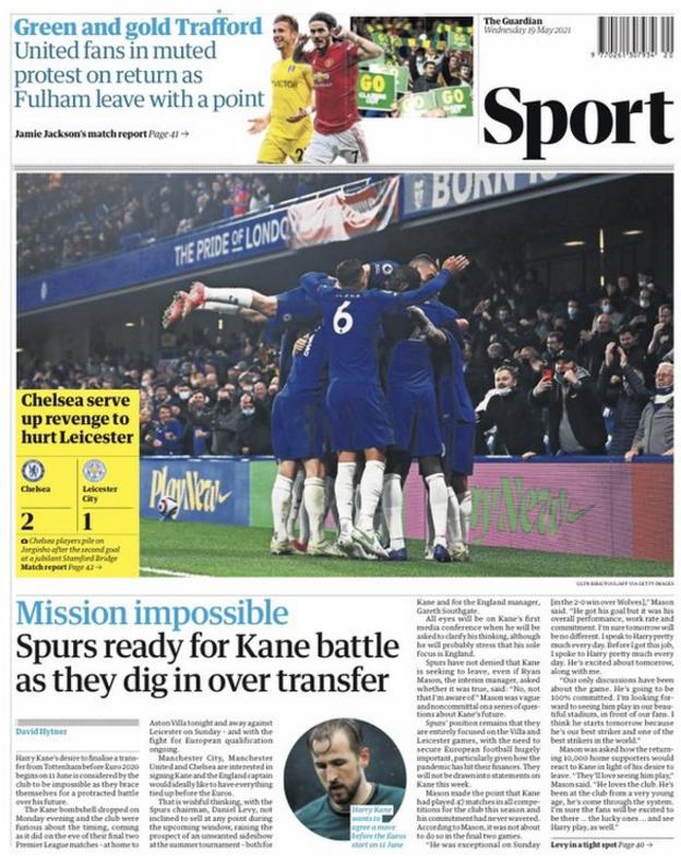 Wednesday's back pages - BBC Sport