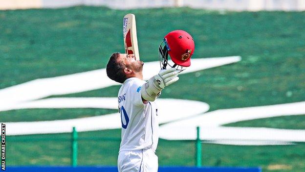 Afghanistan v Zimbabwe: Hashmatullah Shahidi hits Afghanistan's first ...