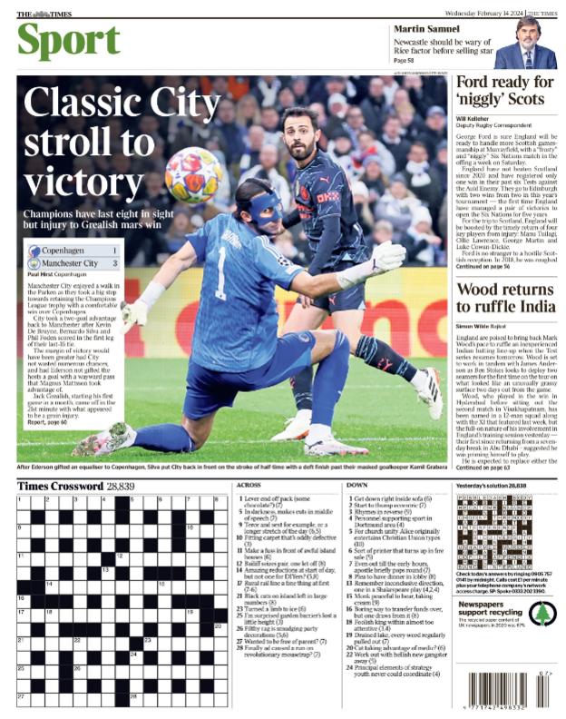 Wednesday's back pages - BBC Sport