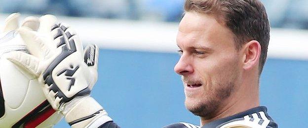 Northern Ireland keeper Carson eyes place on village mural - BBC Sport