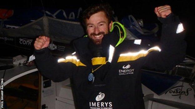 Phil Sharp: Jersey sailor has cross-Channel record ratified - BBC Sport