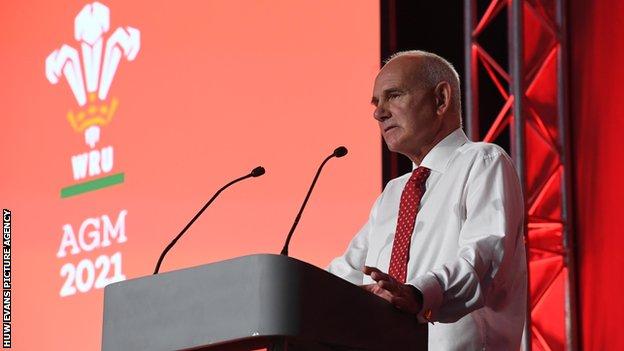 Welsh Rugby Union chair Rob Butcher re-elected for another year - BBC Sport