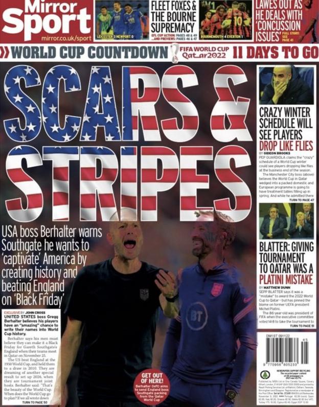 Wednesday's back pages - BBC Sport
