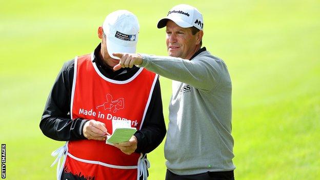 Made in Denmark: England's Steve Webster leads by one shot - BBC Sport