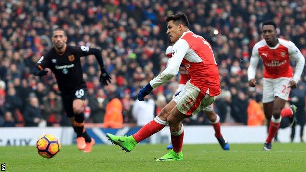 Arsenal 2-0 Hull City - BBC Sport