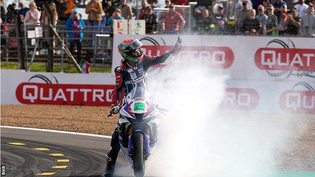 British Superbikes: Glenn Irwin completes Silverstone hat-trick in ...