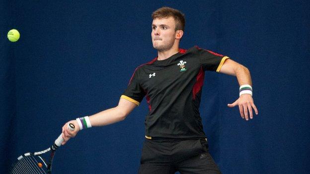 Disability Sport: Shain Lewis defends tennis title in Wrexham - BBC Sport
