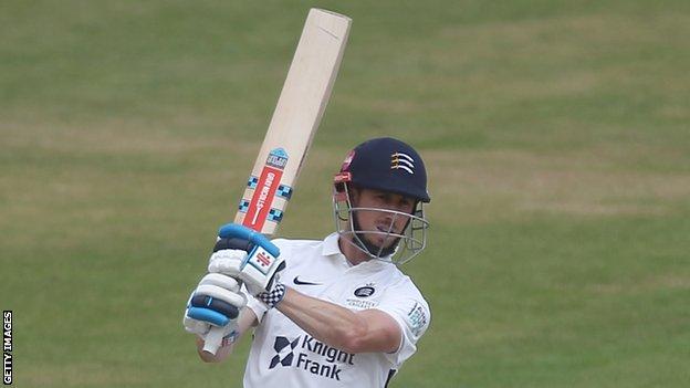 County Championship: John Simpson century saves follow-on for Middlesex ...