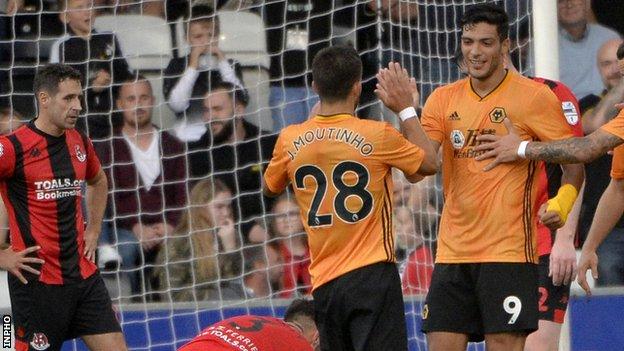 Europa League: Wolves ease to qualifier win over Crusaders in Belfast ...