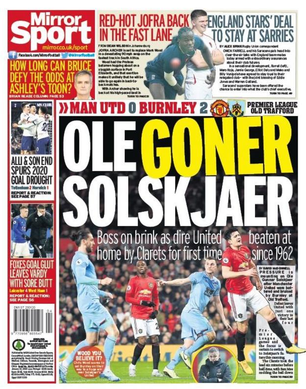 Thursday's back pages - BBC Sport