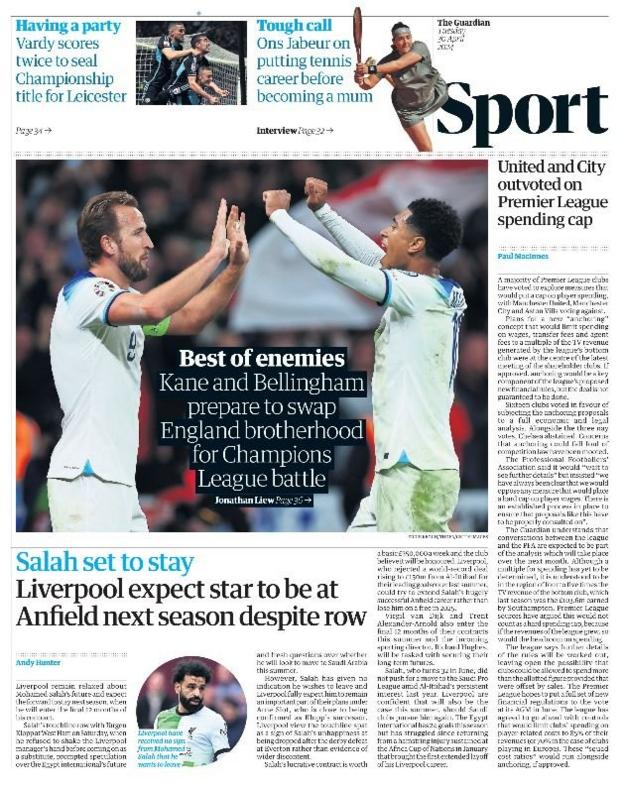 Tuesday's back pages - BBC Sport