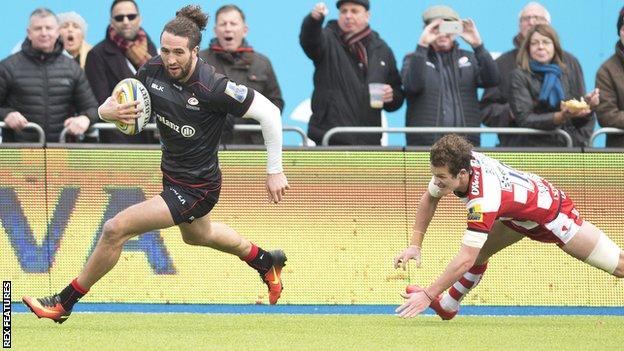 Premiership: Saracens 24-20 Gloucester - BBC Sport