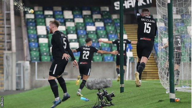 Linfield 0-3 Glentoran: Reigning champions 'pinned against a wall ...