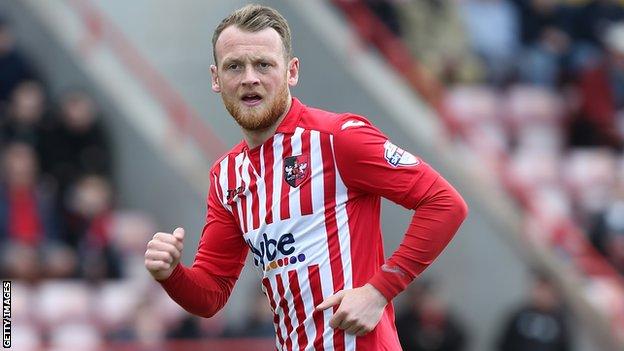 Jake Taylor: Exeter City captain signs new contract - BBC Sport
