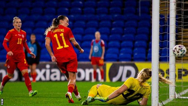 Natasha Harding: Wales forward 'never believed I'd go on to win 100 ...