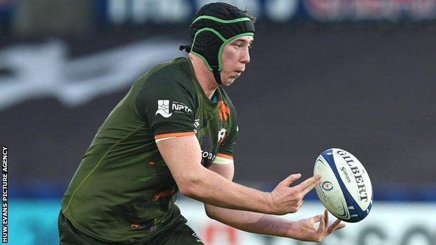 Adam Beard: Wales lock celebrates Ospreys century - BBC Sport