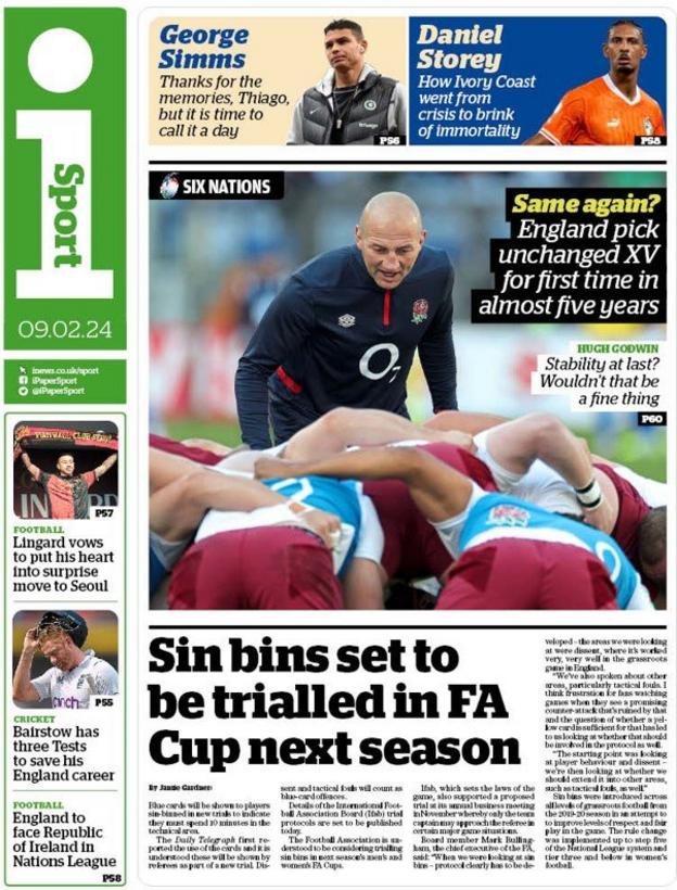 Friday's back pages - BBC Sport