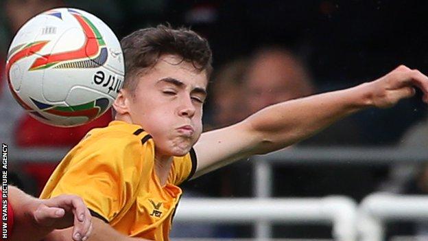Lewis Collins: Midfielder signs first professional Newport County deal ...