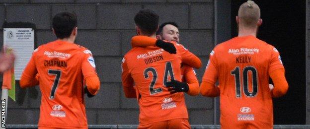 Irish Premiership: Jonny Frazer double helps Carrick Rangers to 3-1 win ...