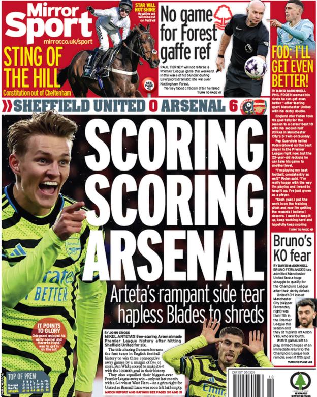 Tuesday's back pages - BBC Sport