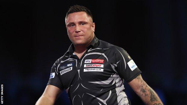 World Series of Darts: Gerwyn Price holds nerve to clinch victory - BBC ...