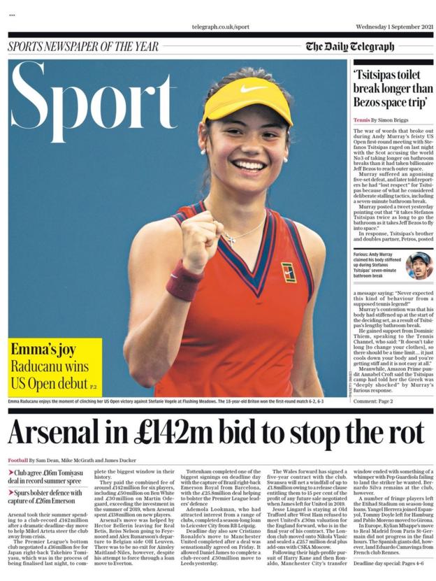 Wednesday's back pages - BBC Sport