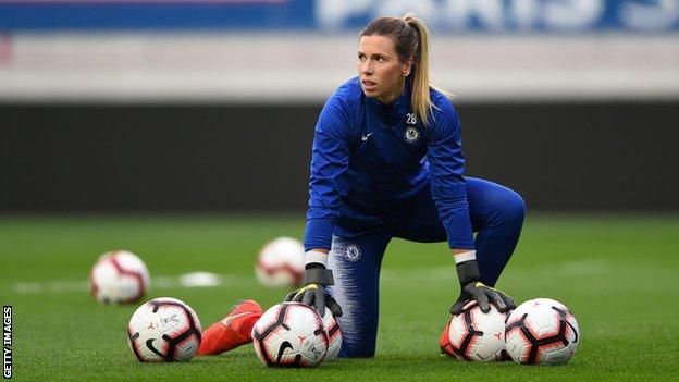 Carly Telford: Chelsea and England goalkeeper says playing at Stamford ...