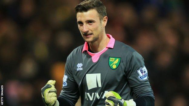 Declan Rudd: Norwich goalkeeper joins Charlton Athletic on loan - BBC Sport