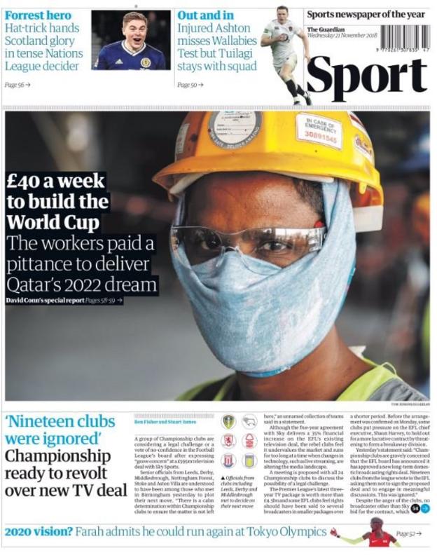 Wednesday's sports pages - BBC Sport
