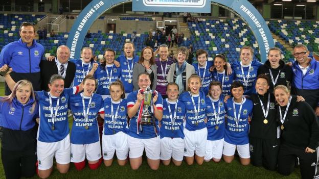 Linfield Ladies crowned Premiership champions - BBC Sport