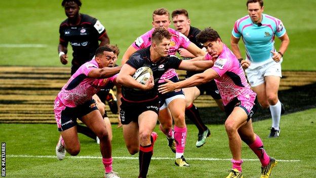 Tom Griffiths: Centre joins Dragons from Saracens - BBC Sport