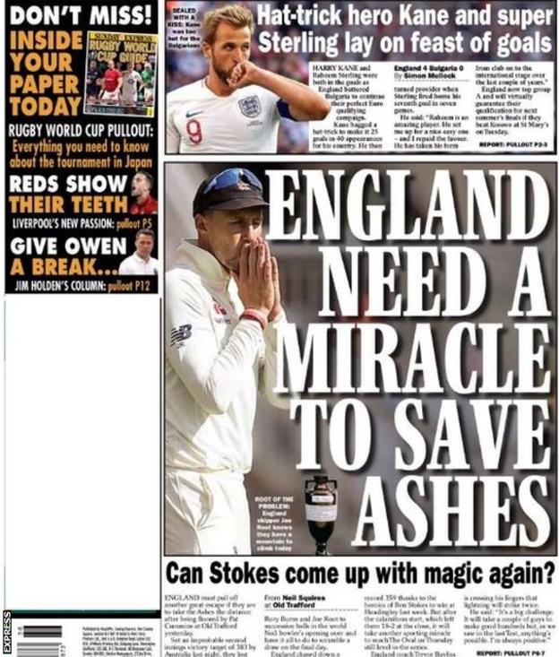 Sunday's back pages - BBC Sport