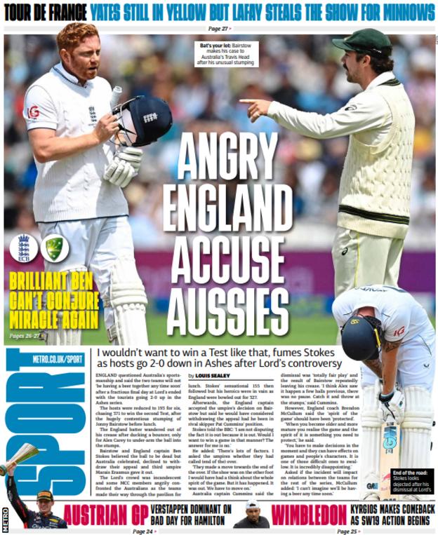Monday's back pages - BBC Sport