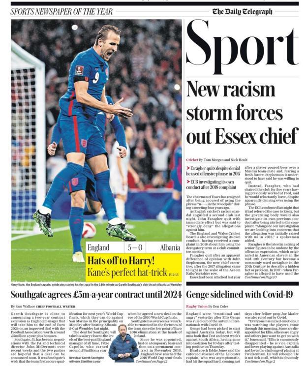 Saturday's back pages - BBC Sport