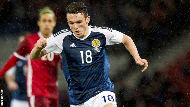 Scotland 1-0 Denmark: McGinn and Tierney shine on debuts - BBC Sport