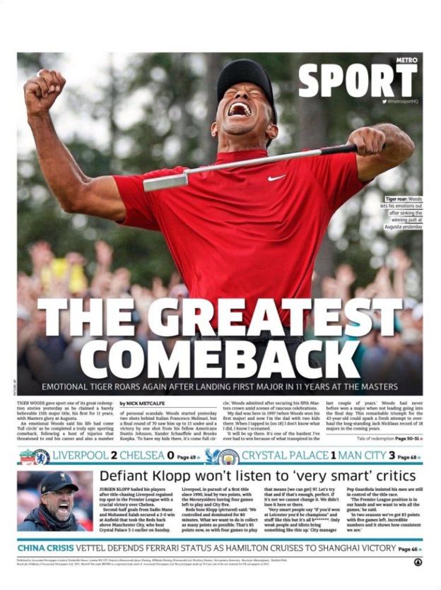 Monday back pages - BBC Sport