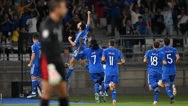 Italy 4-0 Malta: Hosts win to keep pressure on Group C leaders England ...