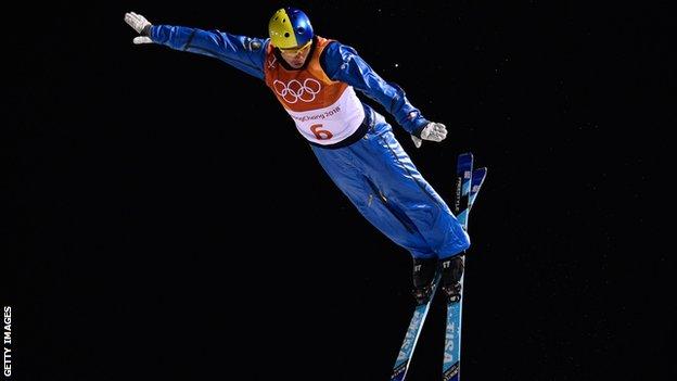 Winter Olympics: Ukraine's Oleksandr Abramenko wins aerial gold - BBC Sport