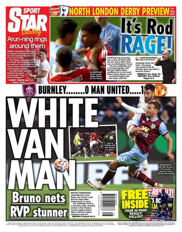 Sunday's back pages - BBC Sport