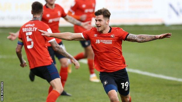 Luton Town 3-0 Preston North End: James Collins scores hat-trick for ...