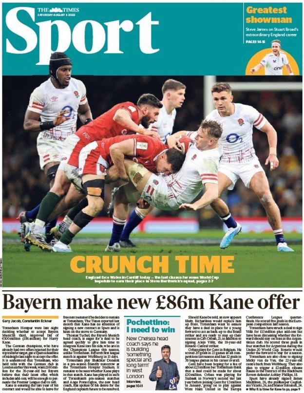 Saturday's back pages - BBC Sport
