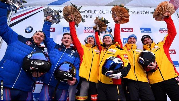 British bobsleigh duo Bradley Hall and Greg Cackett claim first World ...